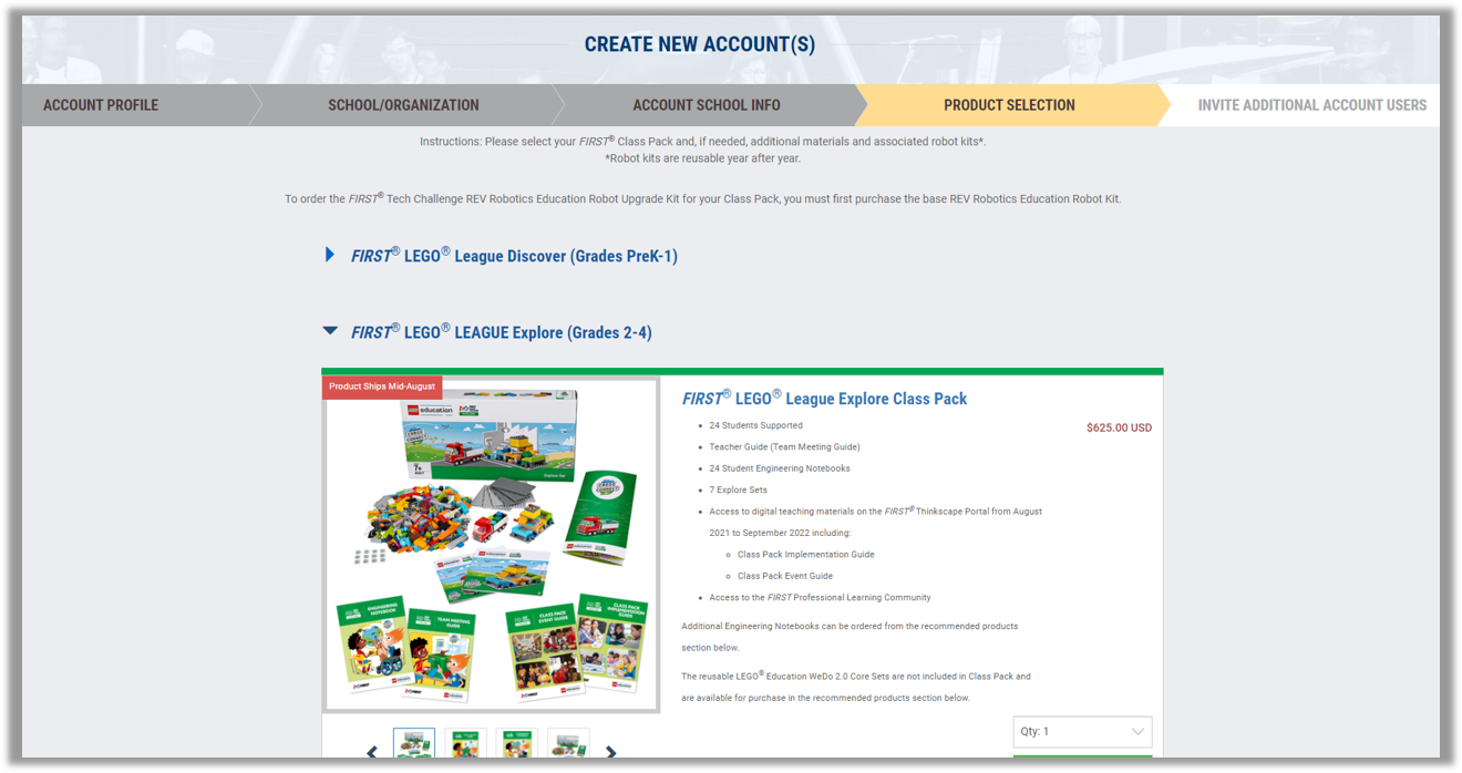 Class Pack - Registration