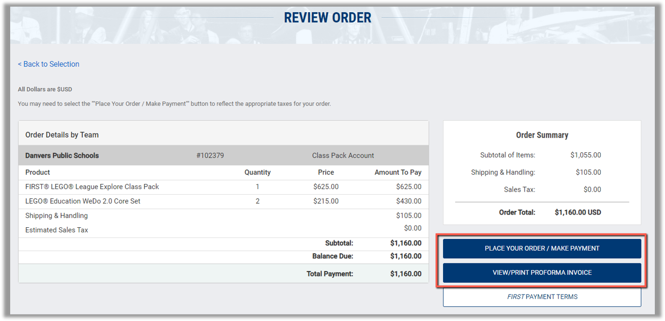 Class Pack - Registration