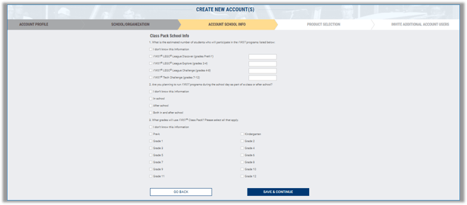Class Pack - Registration