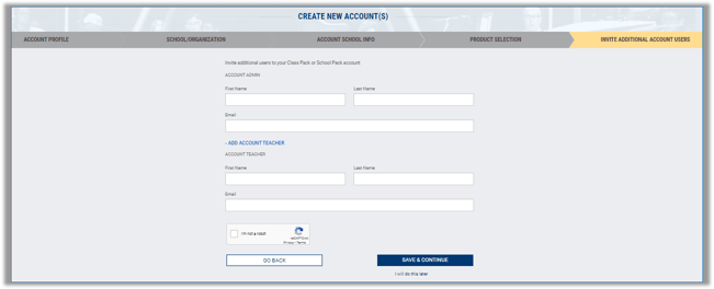 Class Pack - Registration