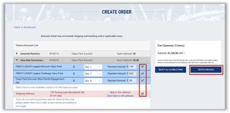 Class Pack - Registration